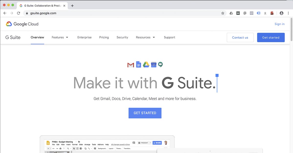 Registering your domain name with G Suite